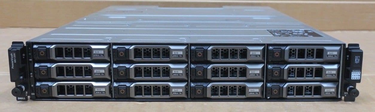 Dell PowerVault MD1200 12x 600GB SAS 15K Dual MD12 6Gb/s Controllers ...