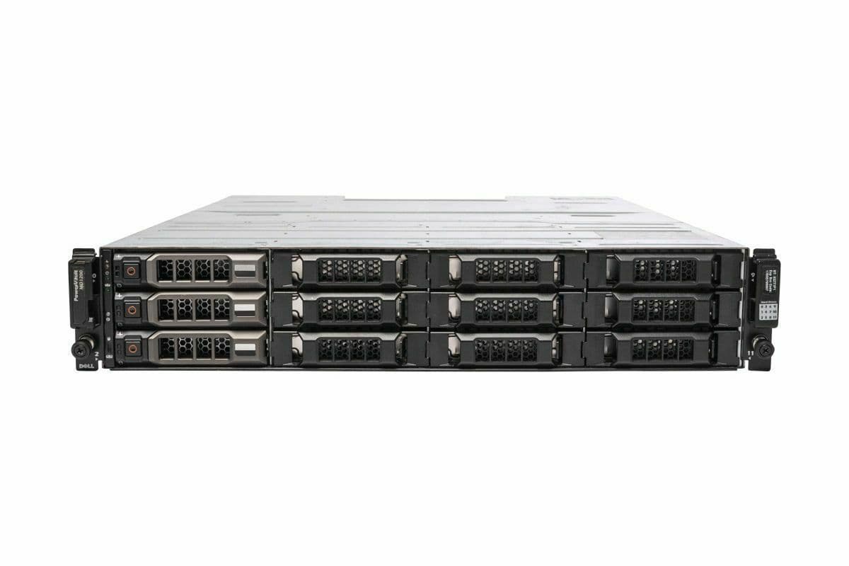 Dell PowerVault MD1200 3x 12TB 3 5" HDD Dual 6G SAS Controllers Dual ...
