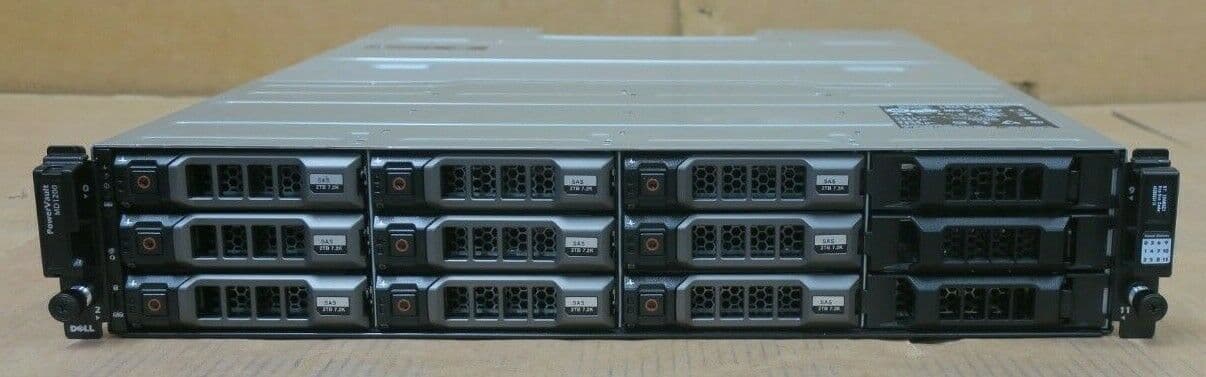 Dell PowerVault MD1200 9x 2TB 3 5" HDD Dual 6G SAS Controllers Dual ...