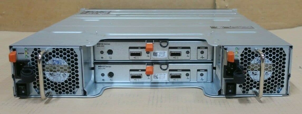Dell PowerVault MD1220 14x 600GB 2 5" HDD 6x 200GB SSD 2x MD12 ...