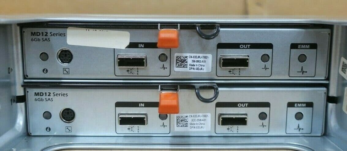 Dell PowerVault MD1220 23x 1TB 2 5" HDD Dual 6G SAS Controllers Dual ...