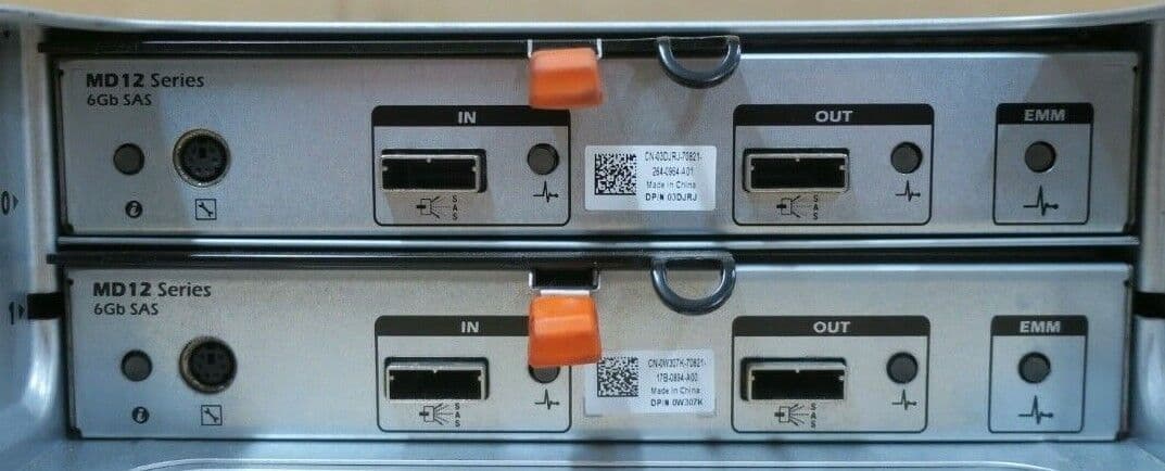 Dell PowerVault MD1220 24 x 2 5" Dual MD12 6Gbps Controllers and 2 PSU ...