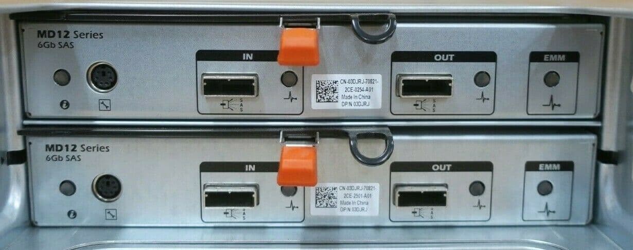 Dell PowerVault MD1220 24x 1TB 7 2K SAS HDD Storage Array 2x ...