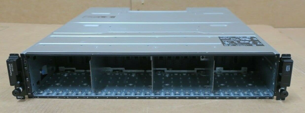 Dell PowerVault MD1220 Dual MD12 6Gbps Controllers and 2x PSU 2 x cables