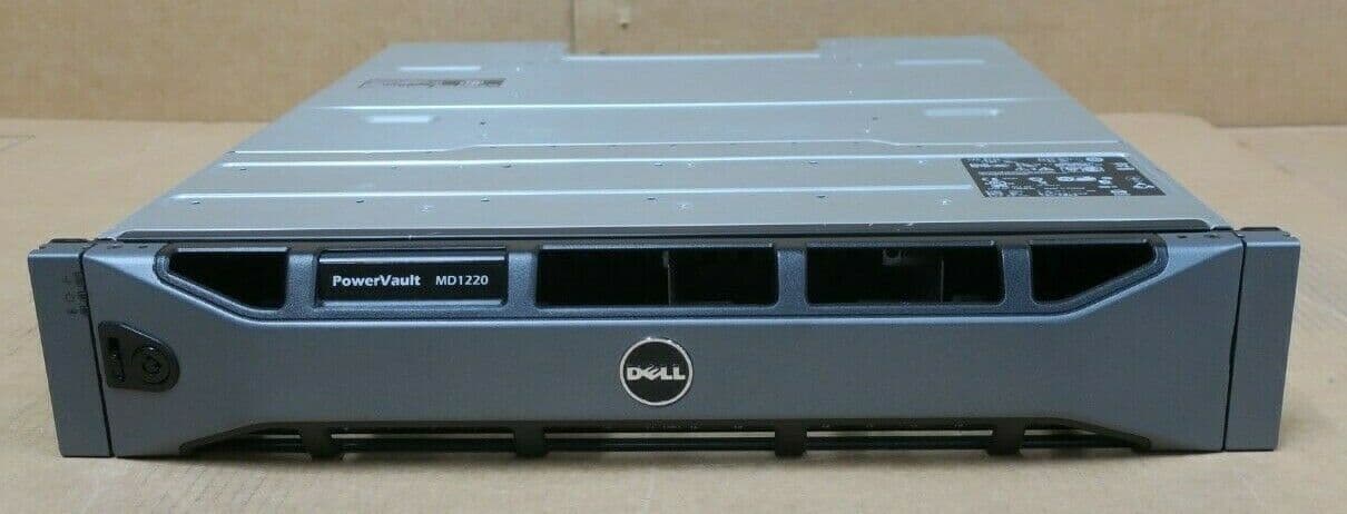 Dell PowerVault MD1220 SAS Storage Array 24x 300GB 2x MD12 Controllers ...
