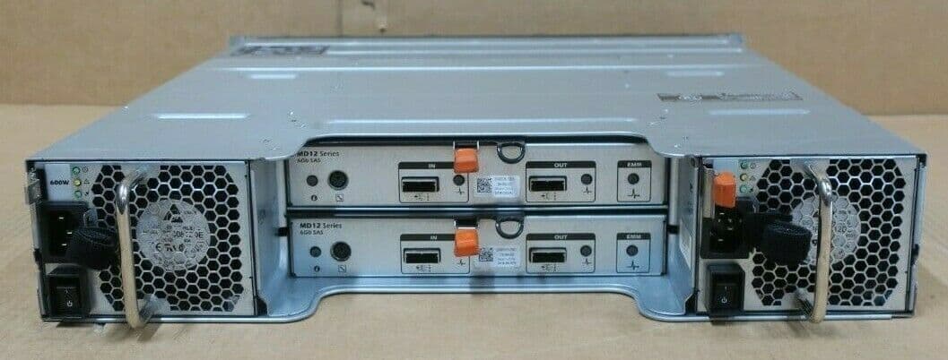 Dell PowerVault MD1220 SAS Storage Array Dual MD12 6Gbps Controllers ...