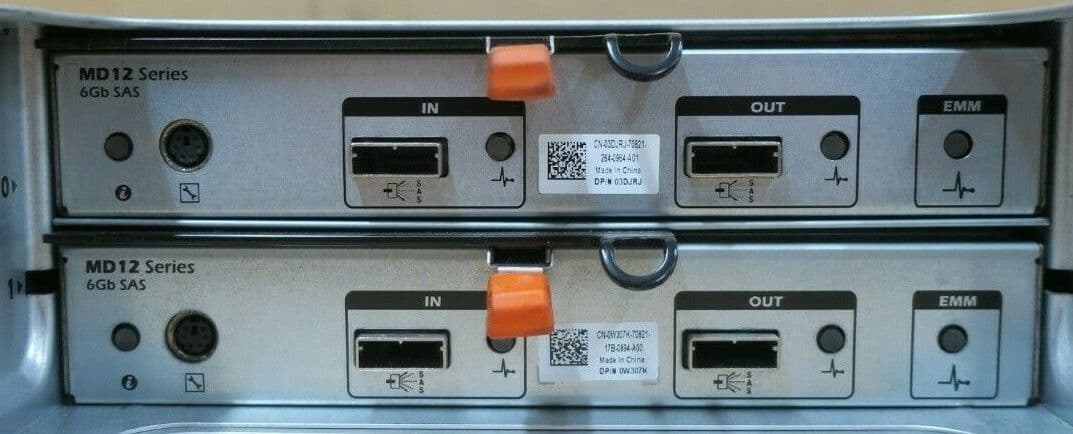Dell PowerVault MD1220 SAS Storage Array Dual MD12 6Gbps Controllers ...