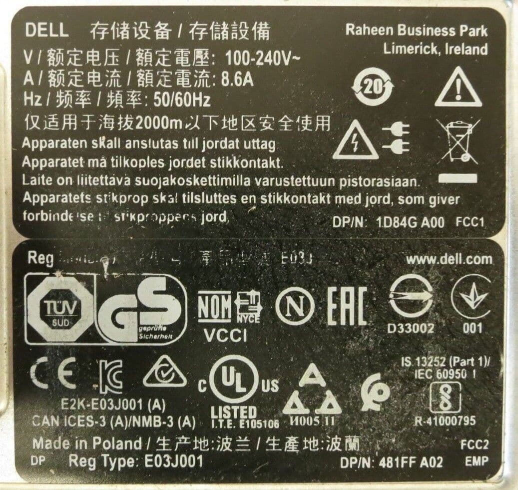 Dell PowerVault MD1400 Storage Array 12-Bay SAS 3 5" HDD/SSD 2x 12G-SAS ...