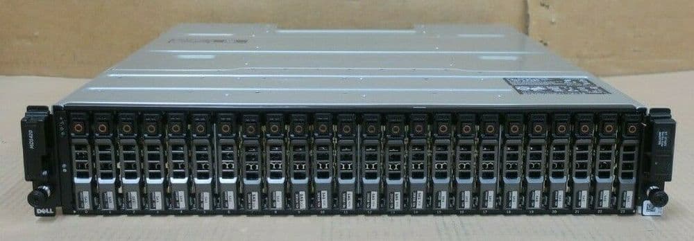 Dell PowerVault MD1420 Storage Array 24x 300GB 10K 6G HDD 2x 12G-SAS-4 ...