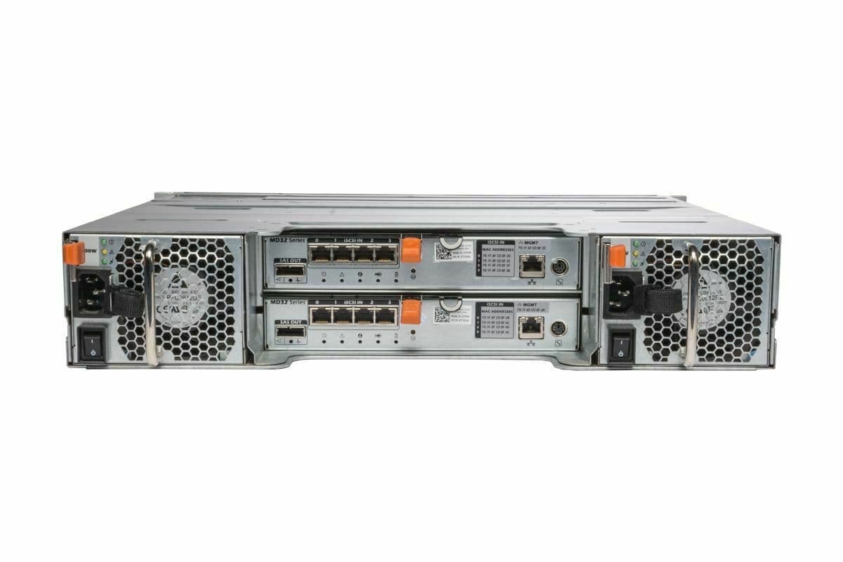 Dell PowerVault MD3220i 12x 1TB 2 5" HDD 2x 1Gbps iSCSI Controllers 2x ...
