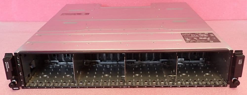 Dell PowerVault MD3220i 24x 2 5" Bay iSCSI SAN Storage Array 2x MD32 ...