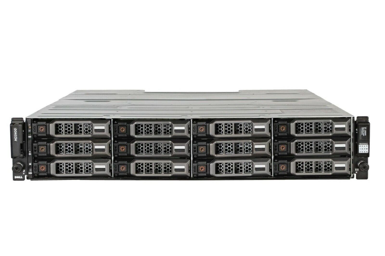Dell PowerVault MD3400 Storage Array 12x 1TB 7 2K SAS HDD 2x 12G-SAS-4 ...