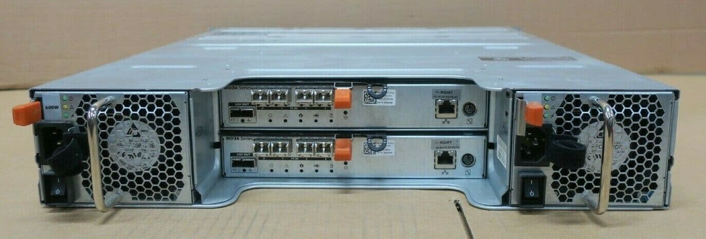 Dell PowerVault MD3600f Storage Array 12-Bay Dual FC 8Gb Controller ...