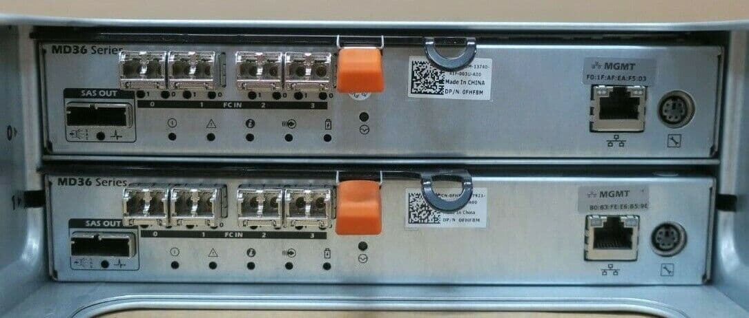 Dell PowerVault MD3600f Storage Array 12-Bay Dual FC 8Gb Controller ...