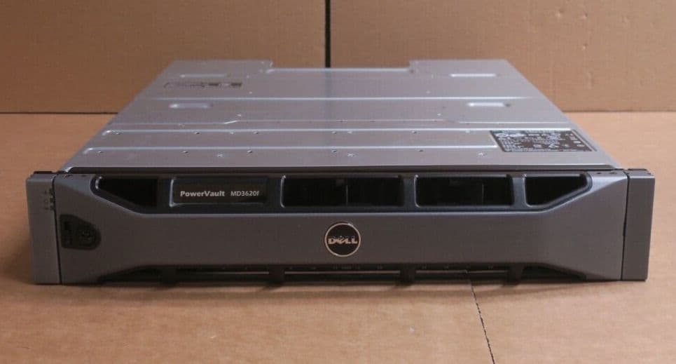 Dell PowerVault MD3620f Storage Array 24-Bay Dual 8Gb FC Controller ...