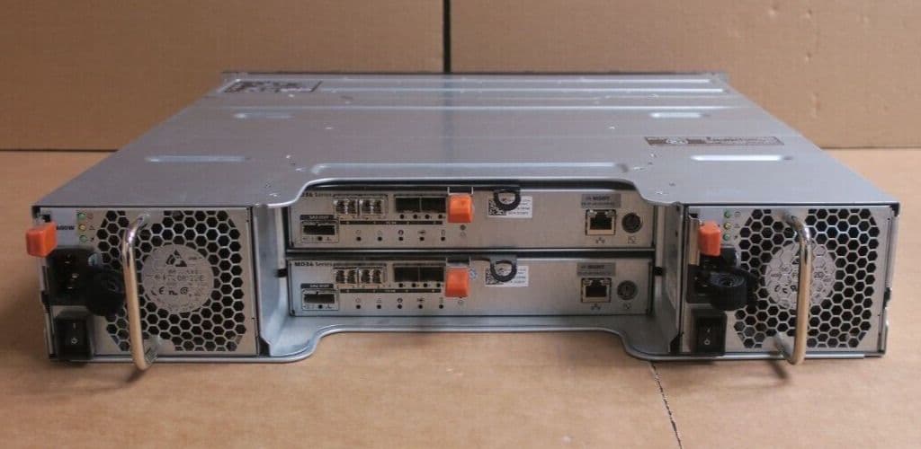 Dell PowerVault MD3620f Storage Array 24-Bay Dual 8Gb FC Controller ...