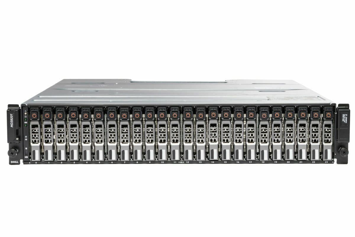 Dell PowerVault MD3820f Storage Array 24x 2 4TB 7 2K HDD 2x FC 16Gb/s ...