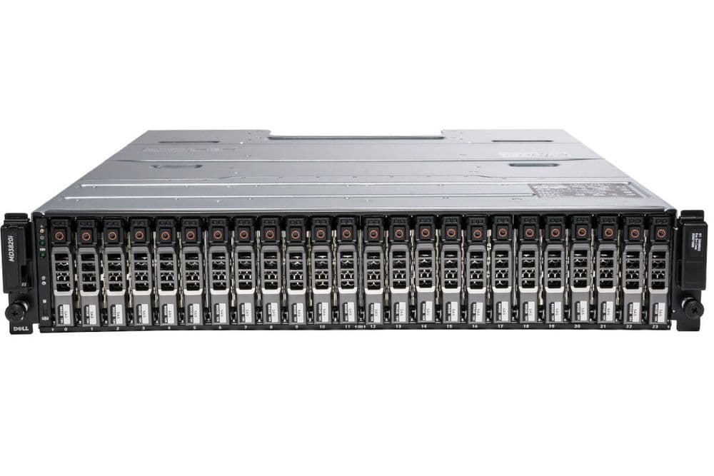 Dell PowerVault MD3820i Storage Array - 24x 1 2TB 10K SAS HDD 2x 10Gb ...