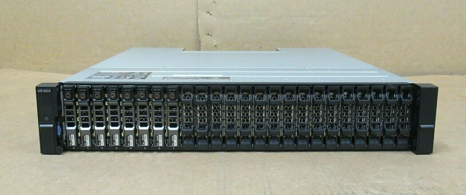 Dell PowerVault ME4024 8 x 900GB 12G 15K SAS HDD 2 x Type B Controllers ...