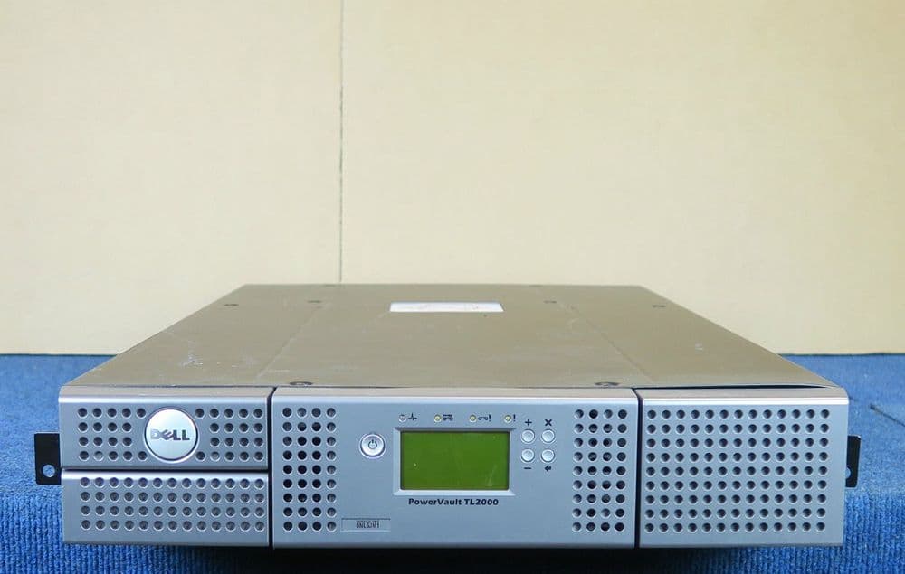 Dell Powervault TL2000 Rackmount Backup Tape Library LTO3 SCSI 2 x tape ...