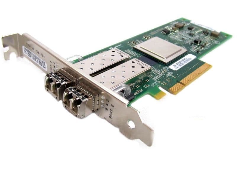 Dell Qlogic QLE2562 Dual 8GB/s 8Gbps Fibre Host Bus Adaptor HBA PCI-e ...