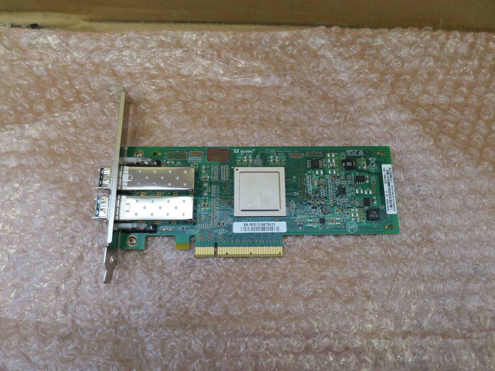 Dell Qlogic QLE2562 Dual 8GB/s 8Gbps Fibre Host Bus Adaptor HBA PCI-e ...