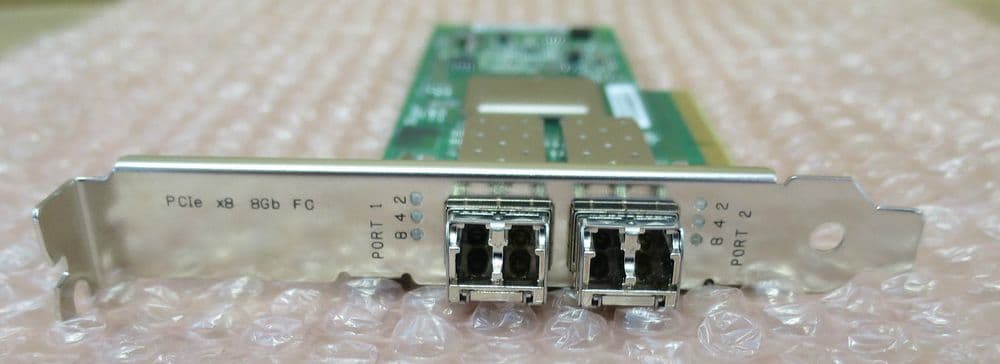 Dell Qlogic QLE2562 Dual 8GB/s 8Gbps Fibre Host Bus Adaptor HBA PCI-e ...