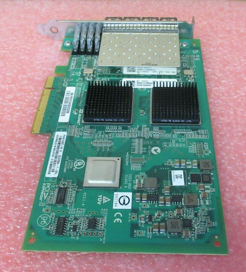 Dell QLogic QLE2564-T-DEL 4-Port 8GB Fibre Channel Host Adapter HBA ...
