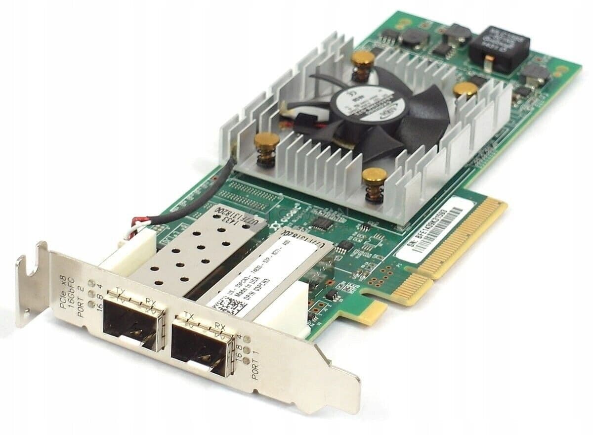 Dell QLogic QLE2662 16Gb/s FC Dual Port PCI-e 3 0 X8 Host Bus Adapter HBA 3PCN3
