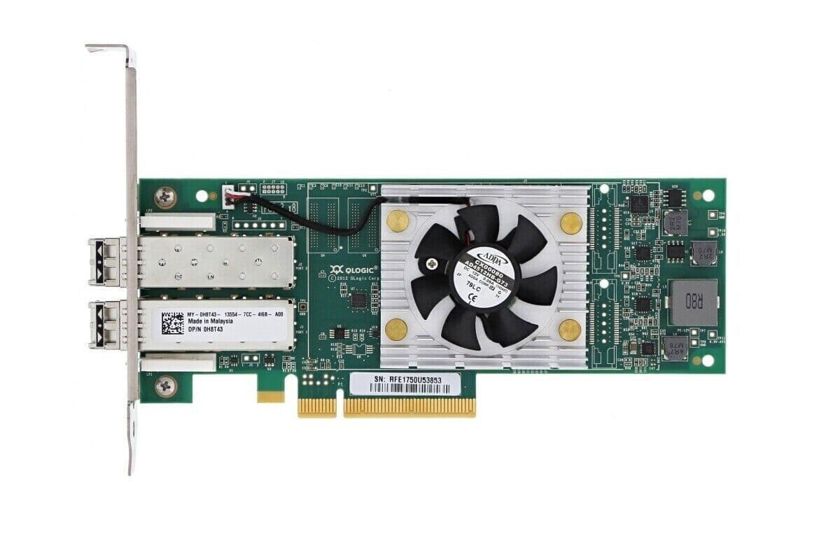 Dell QLOGIC QLE2662 16Gb/s Fibre Channel Dual Port PCI-E 3 0 x8 HBA H8T43 0H8T43