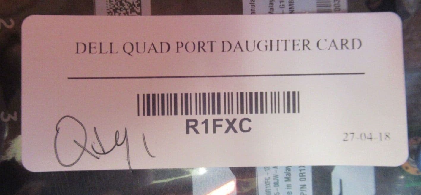 Dell R1XFC Intel i350 4 Ports 1Gbps Gigabit Ethernet Network Daughter Card