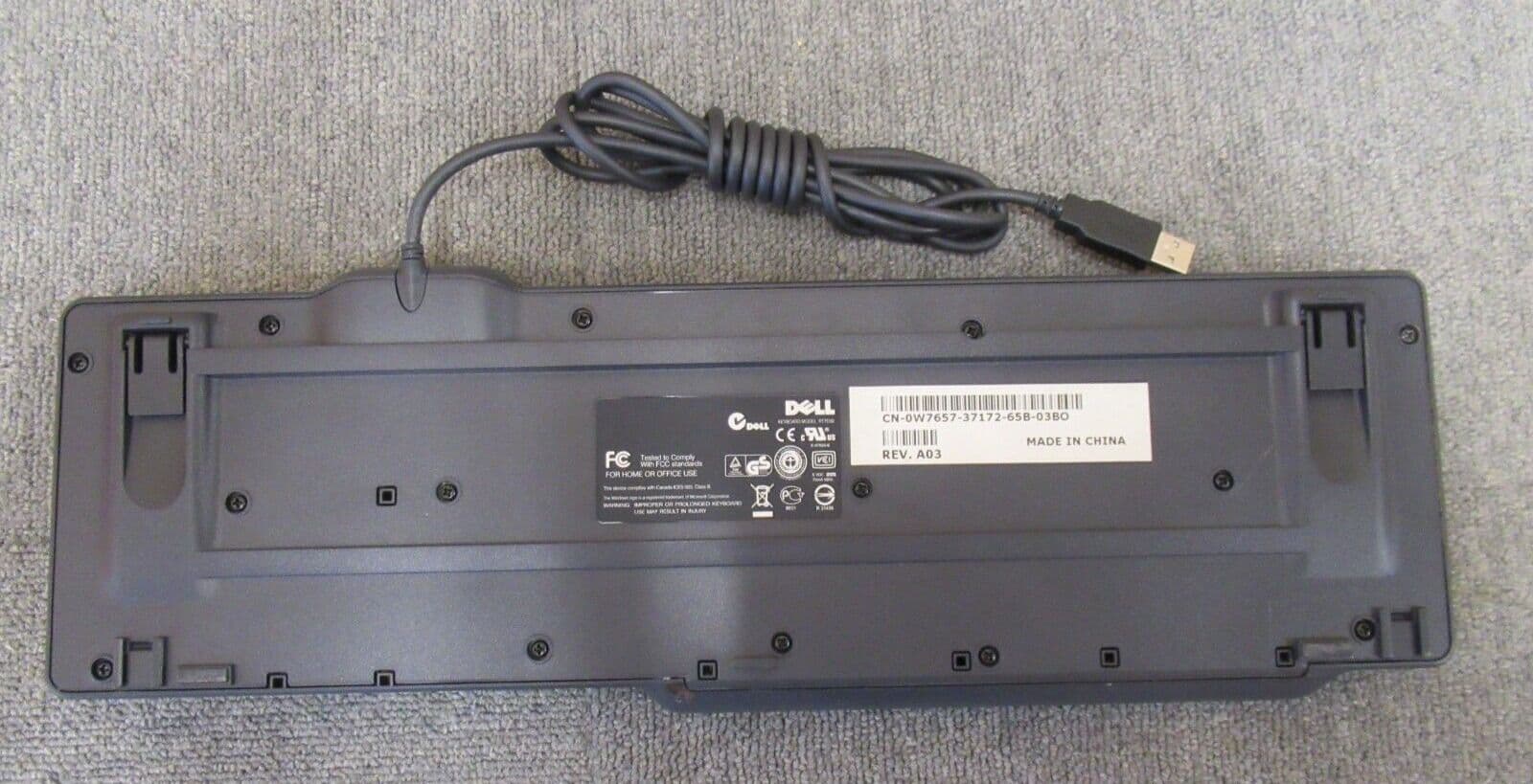 Dell RT7D50 W7657 0W7657 USB Wired Black 104-key UK QWERTY Standard ...