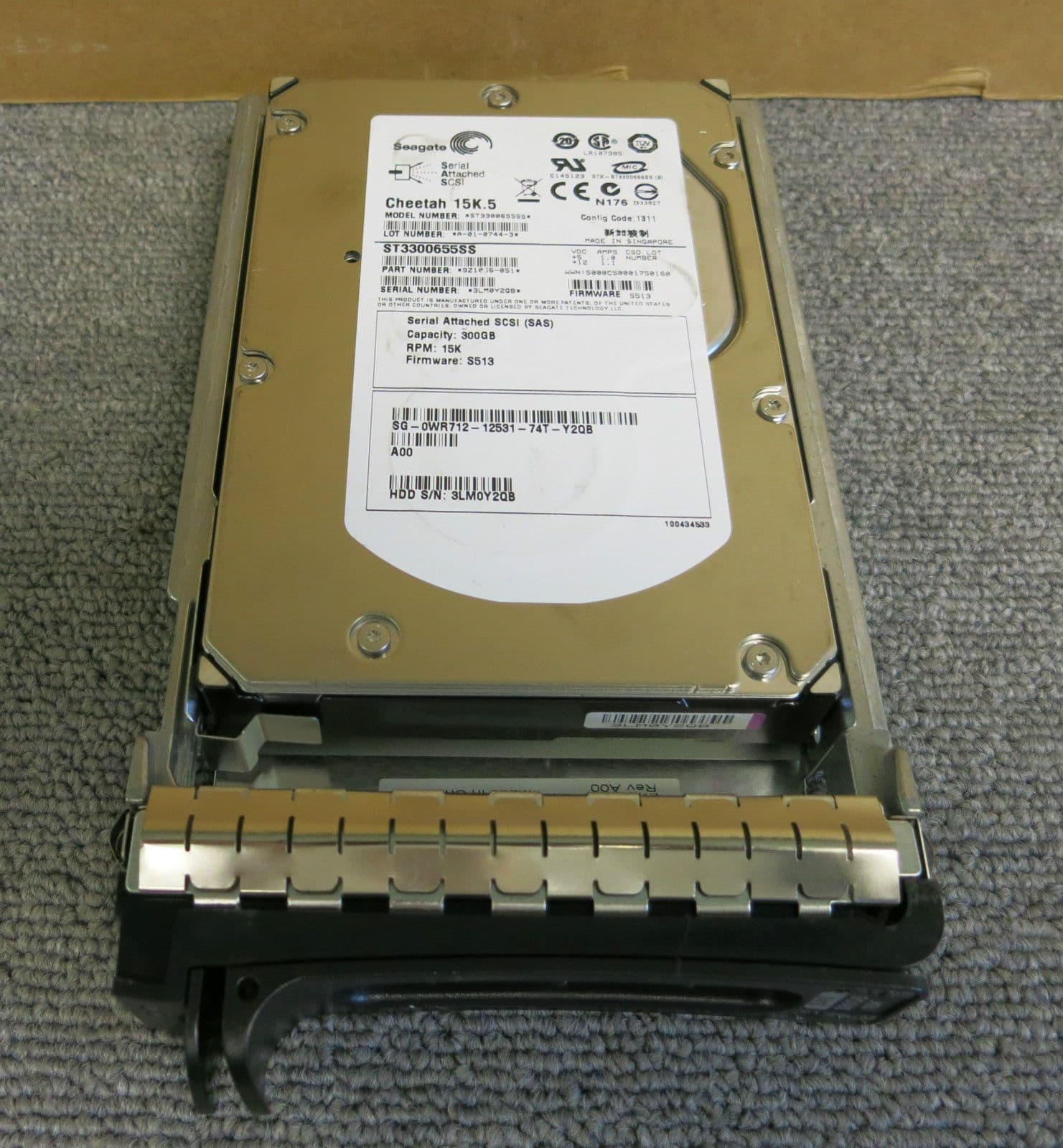 Dell Seagate Cheetah ST3300655SS 9Z1066-051 300GB 15K SAS 3 5" Hard ...