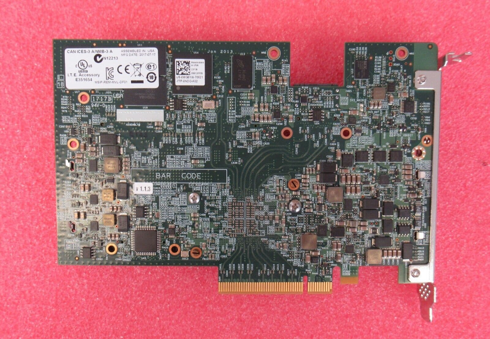 Dell Single-Port PCI-E x8 Cache Accelerator Module Card With 8GB Memory ...