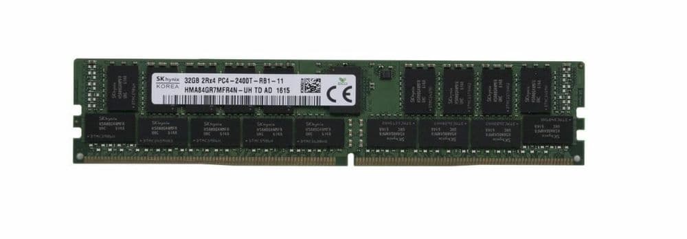 Dell SK Hynix 32GB 2RX4 PC4-2400T DDR4 ECC SERVER RAM - HMA84GR7MFR4N-UH CPC7G