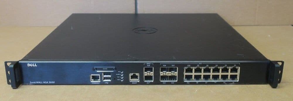 Dell SonicWALL NSA 3600 1U Network Security Appliance 18-Port Firewall ...