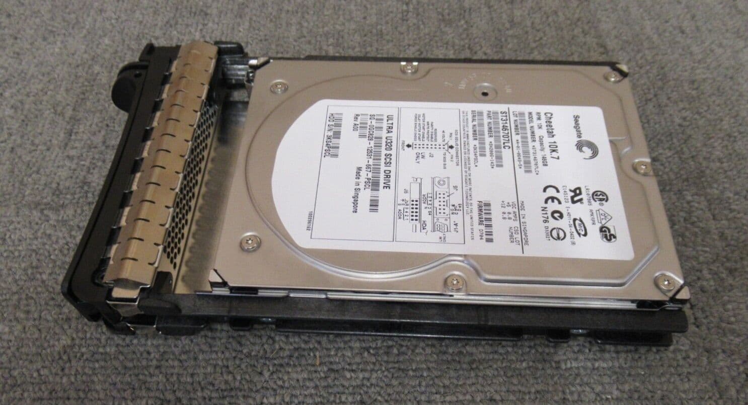 Dell ST3146707LC GC828 Cheetah 10K 7 146GB 10000RPM U320 SCSI 8MB 3 5" HDD