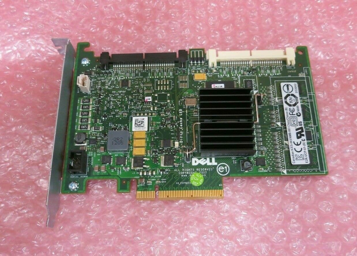 Dell T774H PowerEdge 2950 2970 1950 PERC 6/i SAS PCIe RAID Controller Card
