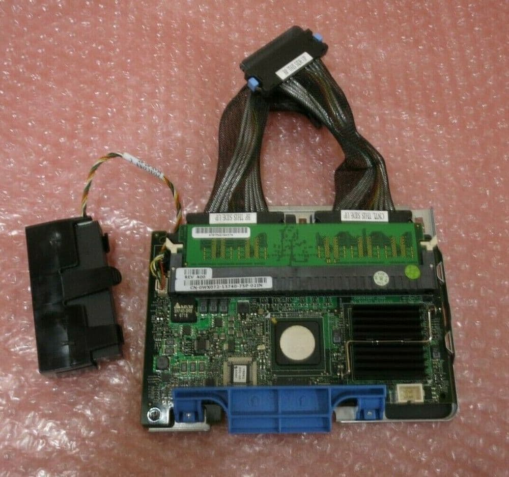Dell WX072 PowerEdge PERC 5i 256MB SAS RAID Controller Card SAS Cable ...