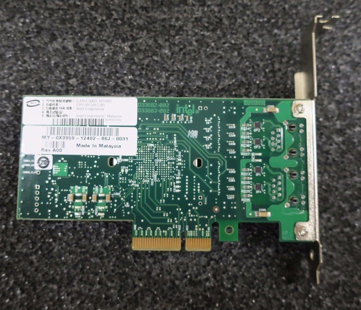 Dell X3959 PRO/1000PT Dual Port PCI-E Gigabit NIC Server Network ...