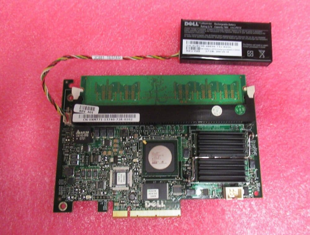 Dell XM771 PERC 5/I 256MB 8-Port SAS 3Gbps DP PCIe 2 0 x8 RAID ...