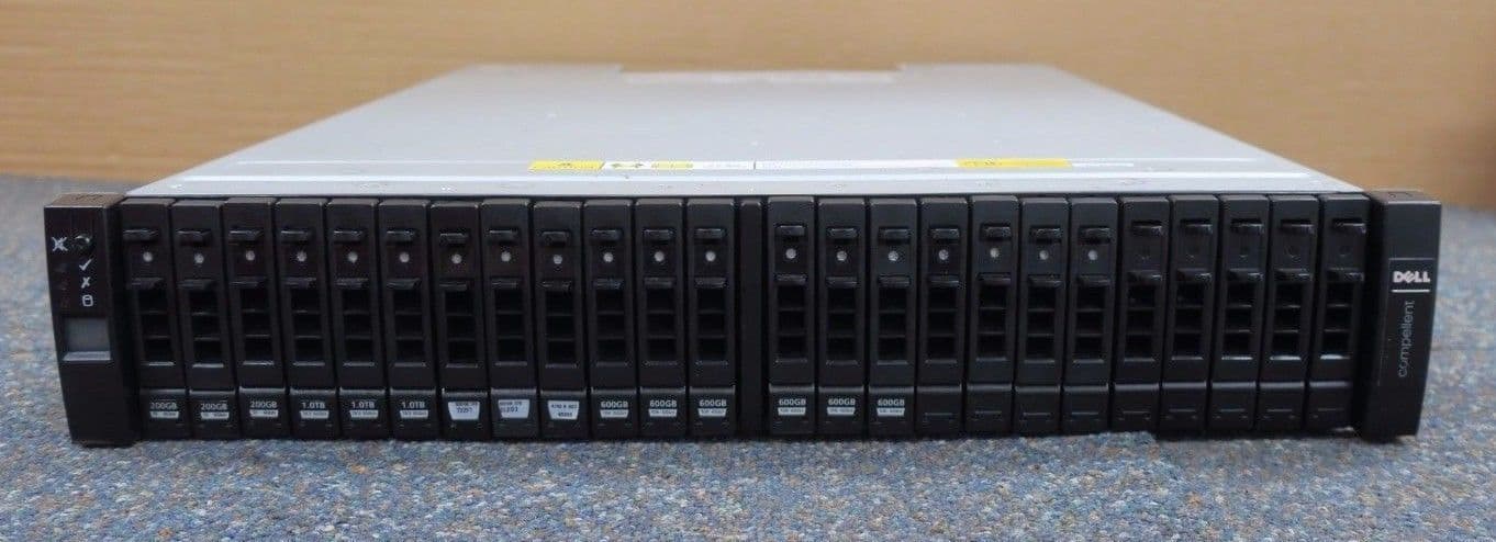 Dell Xyratex Compellent EB-2425 24-Bay Enclosure 3x 200GB SSD 9x 600GB ...