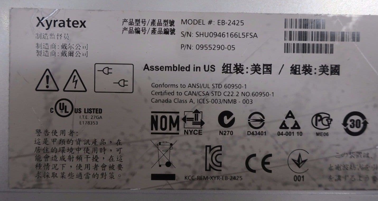 Dell Xyratex Compellent EB-2425 24-Bay SAS Enclosure 16x 600GB 2x ...