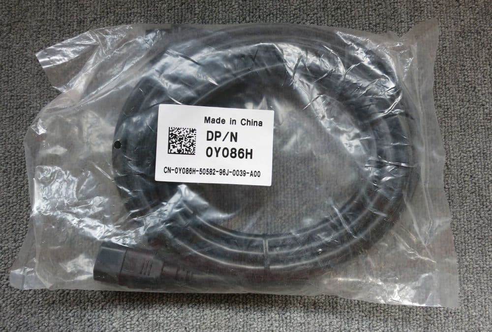 Dell Y086H New Sealed Poweredge Powervault C13 To C14 13FT Power Cord