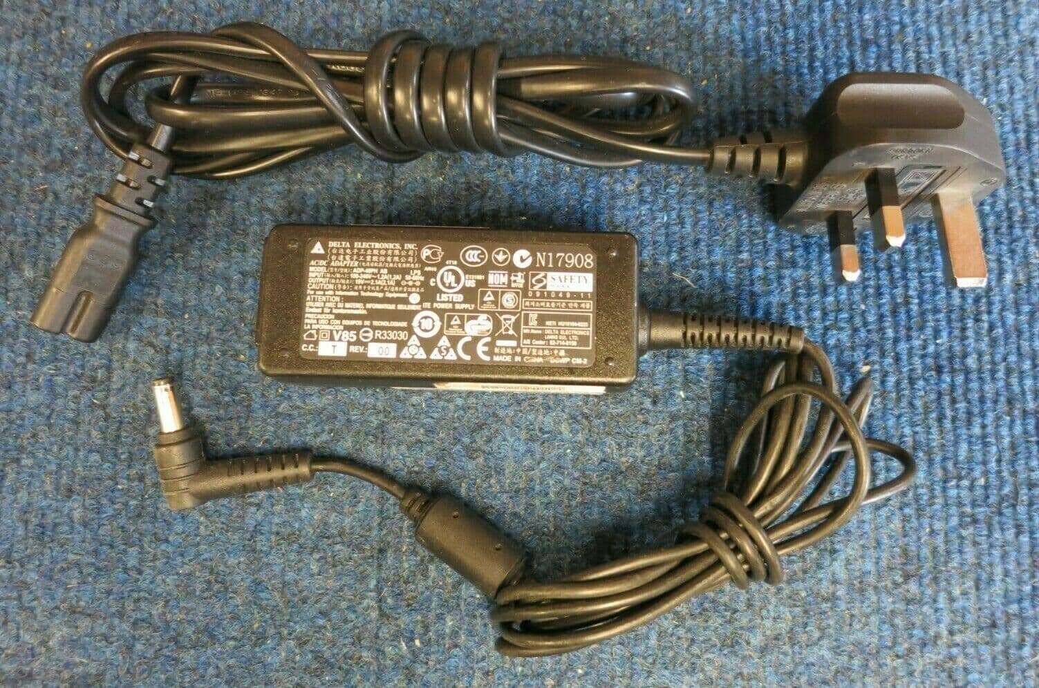 Delta Electronics ADP-40PH AB Laptop AC Power Adapter Charger 40W 19V 2 1A