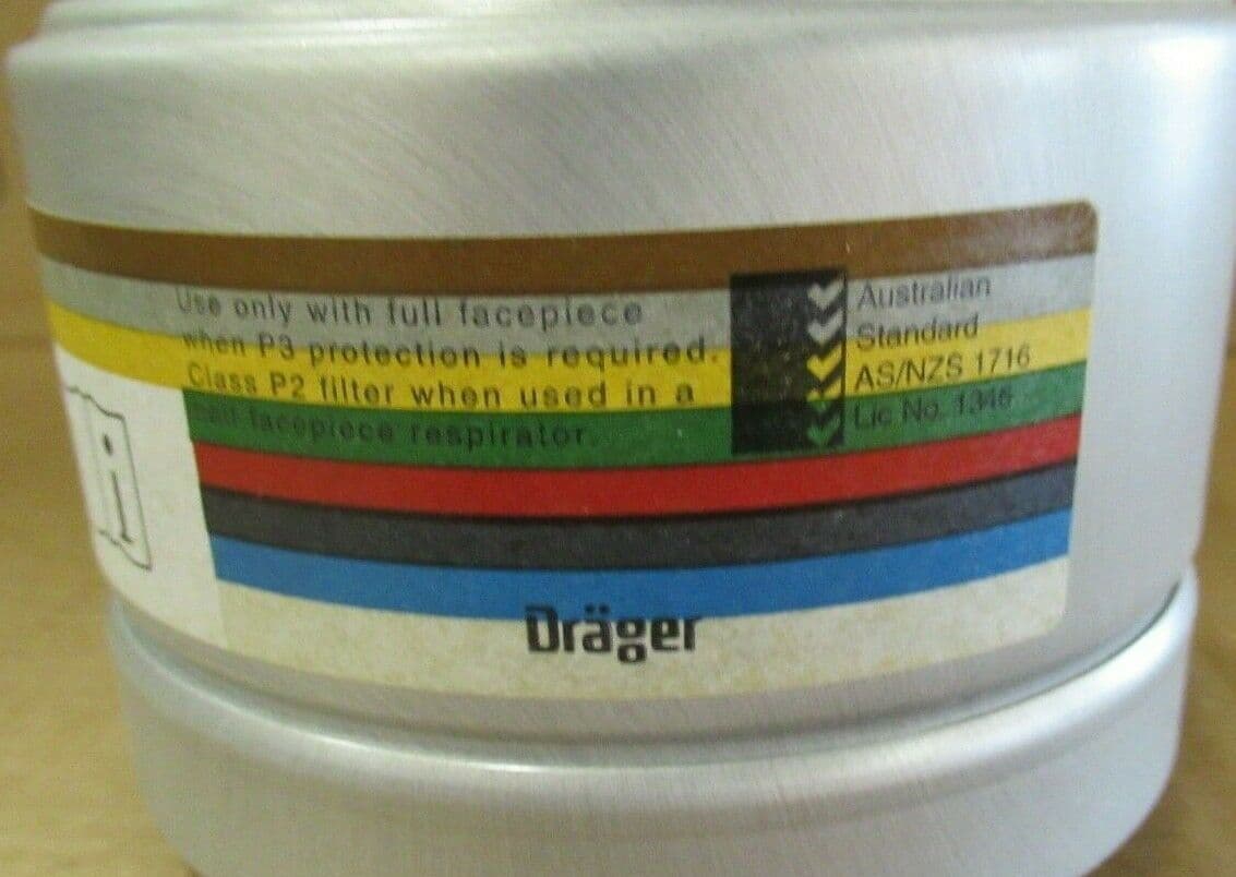 Drager 6735812 a1b2e2k1hGCO NO CO Type 620 Safety Gas Face Mask ...
