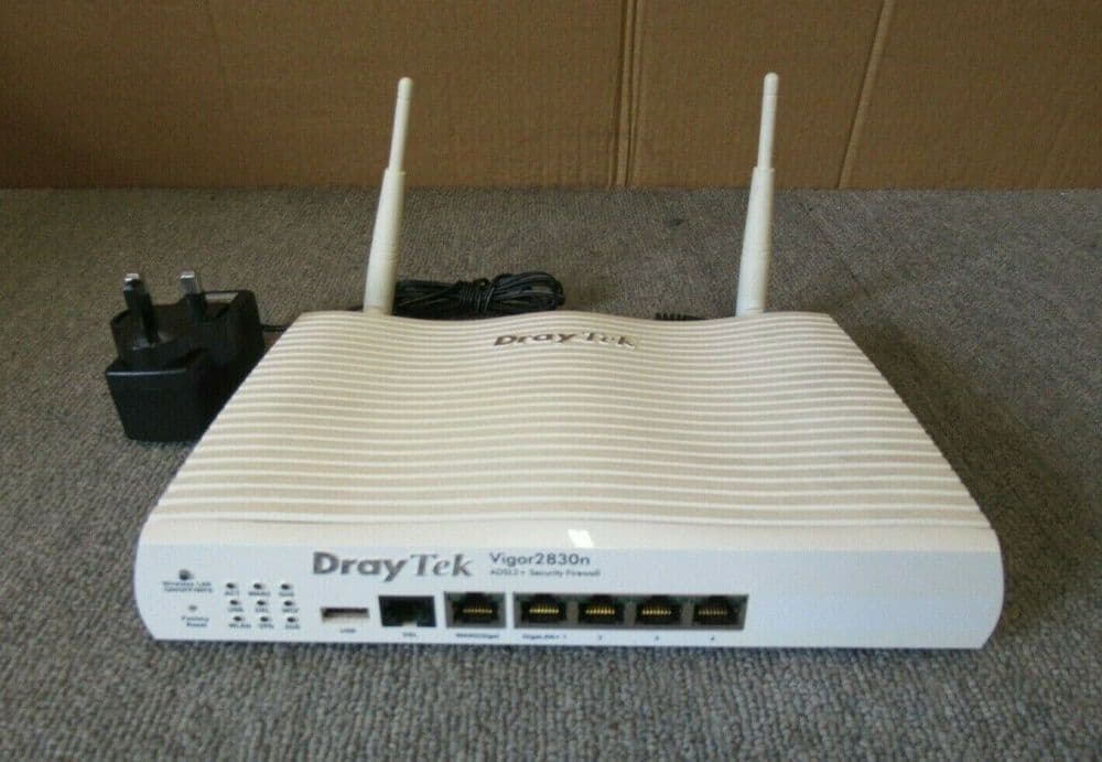 DrayTek V2830N-K Vigor2830n ADSL Gigabit Ethernet Wireless N Router ...