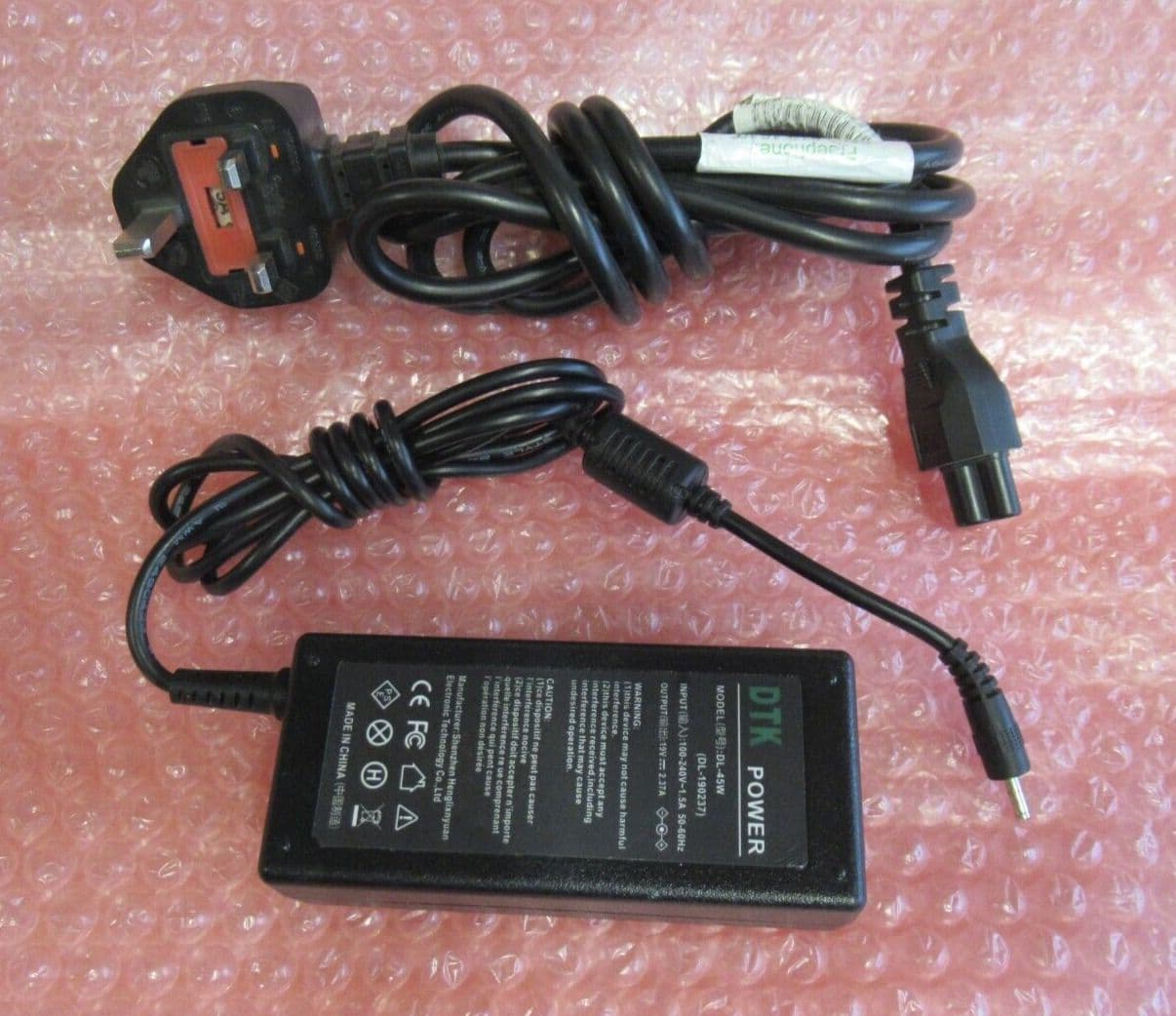 DTK Power DL-45W DL-190237 AC Power Adapter Charger 45W 19V 2 37A