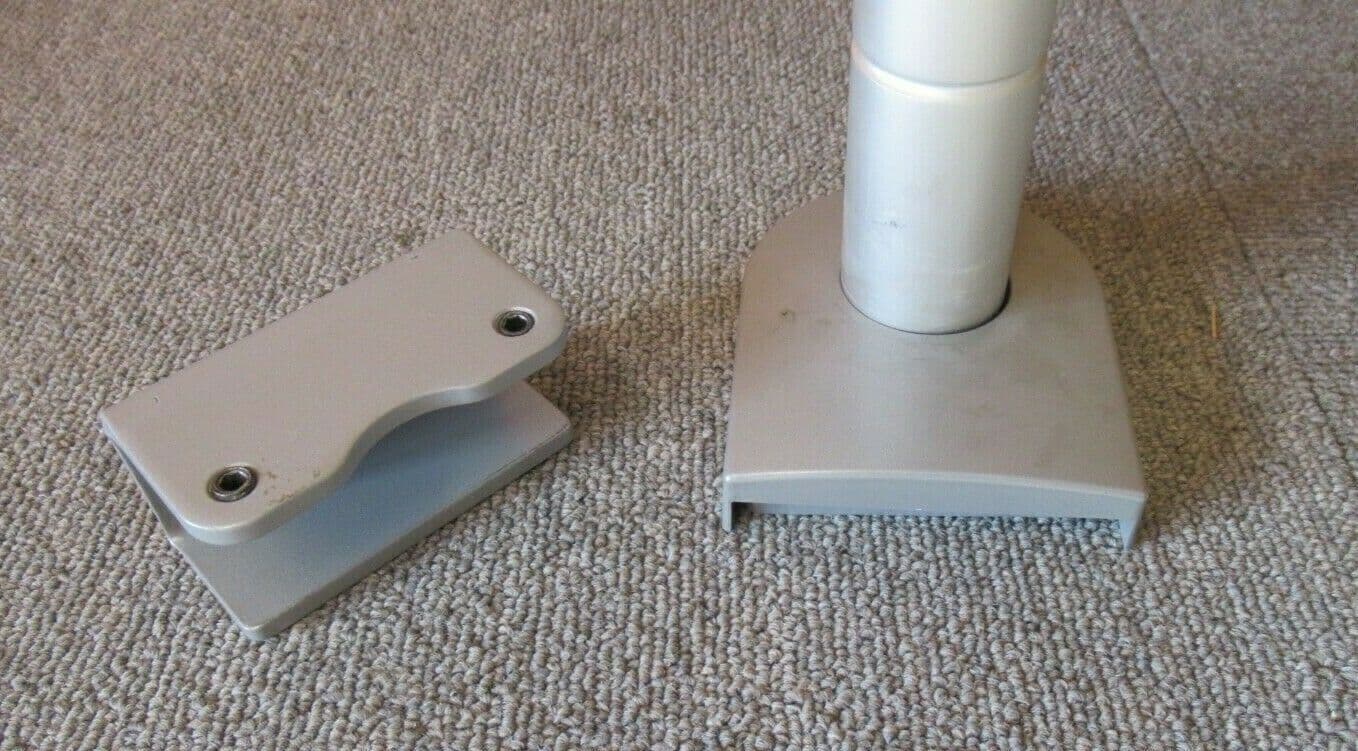Dual Double Screen LCD TFT 2 Monitor Silver Swivel Arm Desk Mount Stand