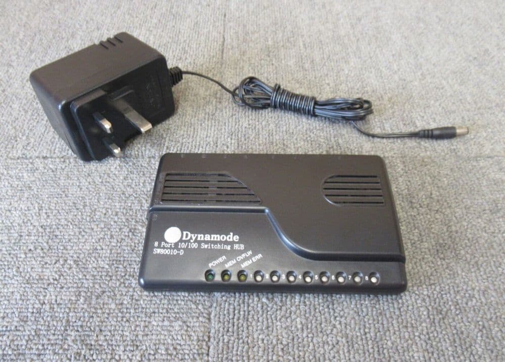 Dynamode SW80010-D 8 Port 10/100Mbps External Desktop Ethernet Network ...